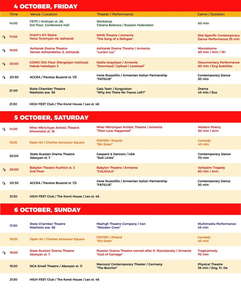 HIGH FEST 23rd International Performing Arts Festival: A Global Stage ...